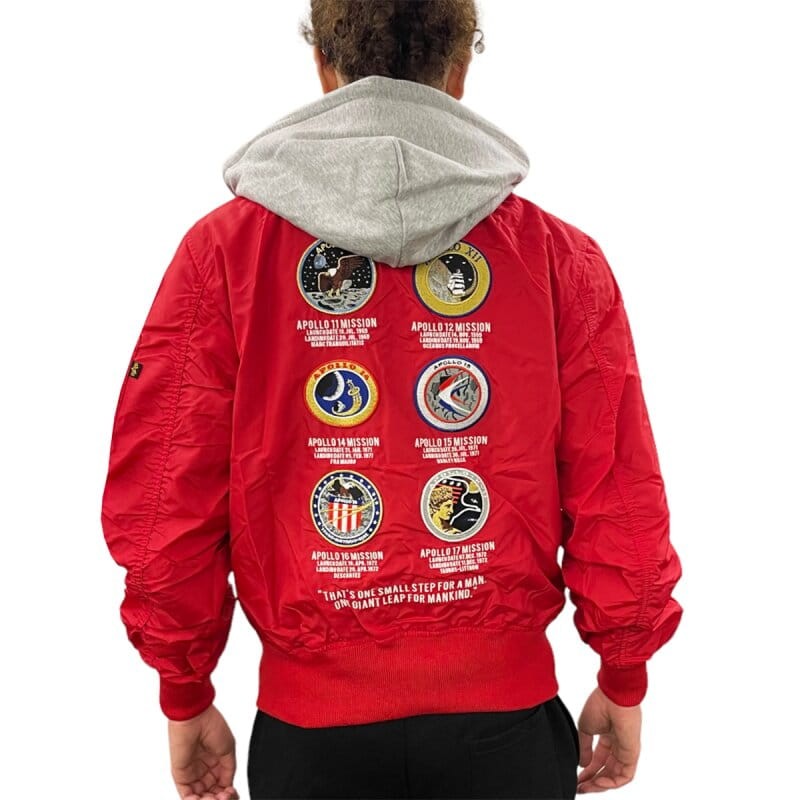 MA-1 Zip Hood Apollo NASA Alpha Industries L/XL/2XL 136106 | NL4U